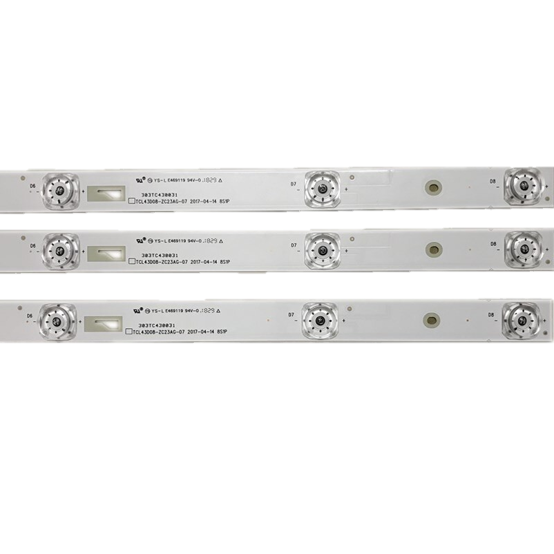 Kit Tiras De Led Noblex DI43X5100 / DI43X5100X Sanyo LCE43ID17 Philco ...